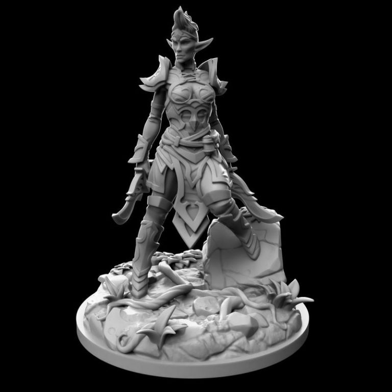 Desire FX 3d models | Elf Warrior 3D print model