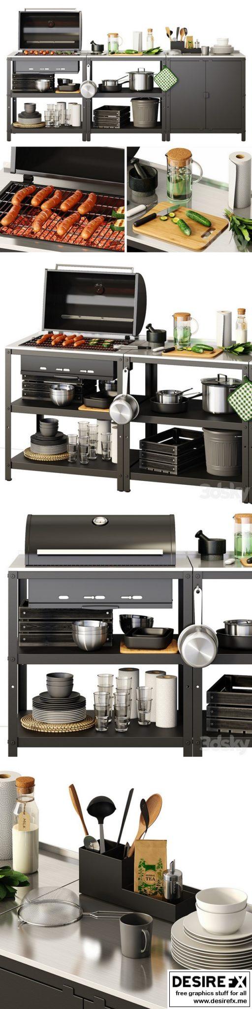 Desire FX 3d models | Charcoal grill GRILLSKAR (IKEA) 3D Model
