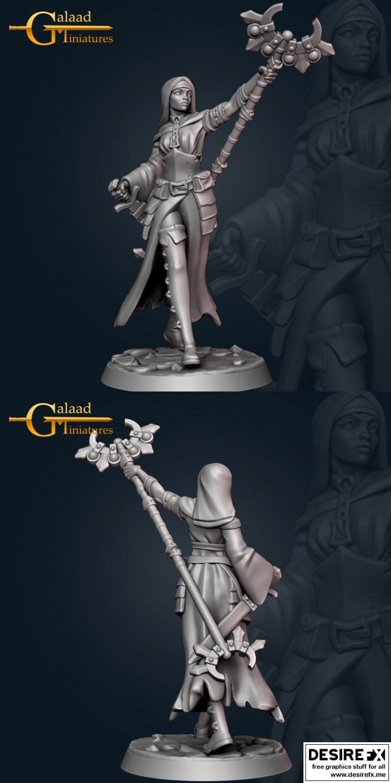 Desire FX 3d models | Galaad Miniatures – Female Priest Human – 3D ...