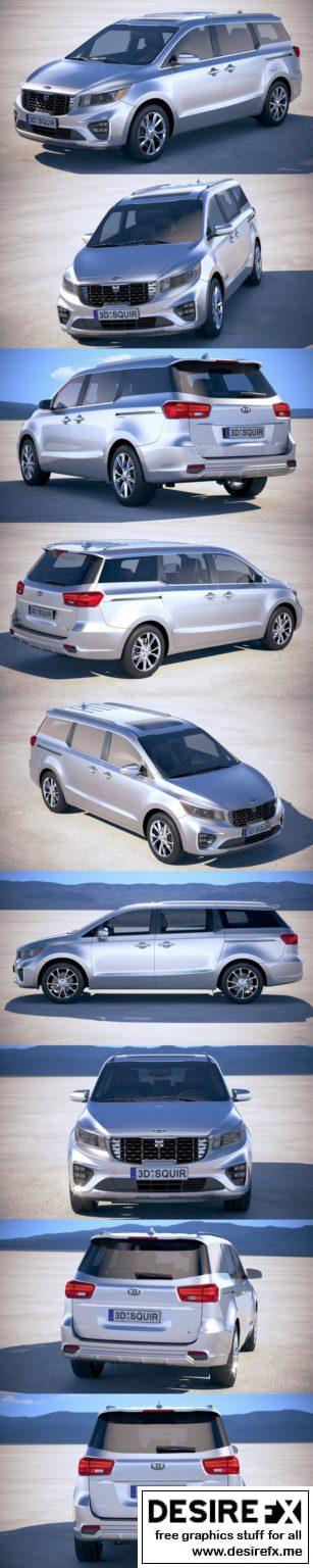 Desire FX 3d models | Kia Sedona 2019 3D Model