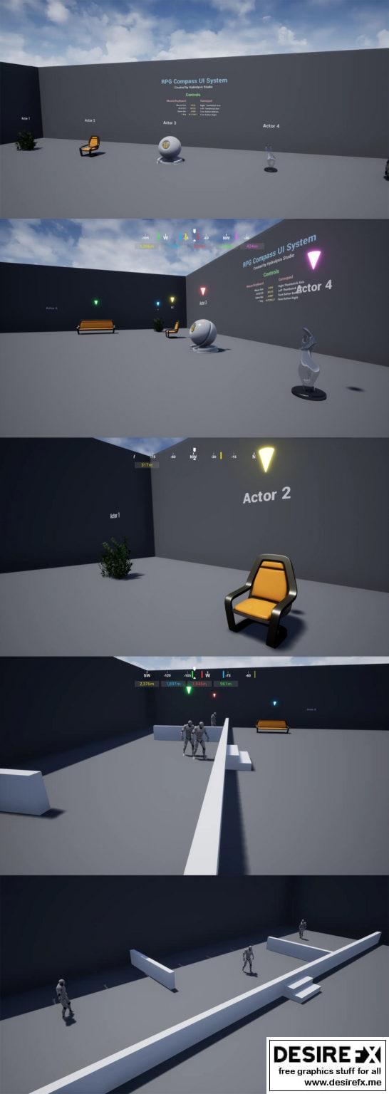 Desire FX 3d models | RPG Compass UI System
