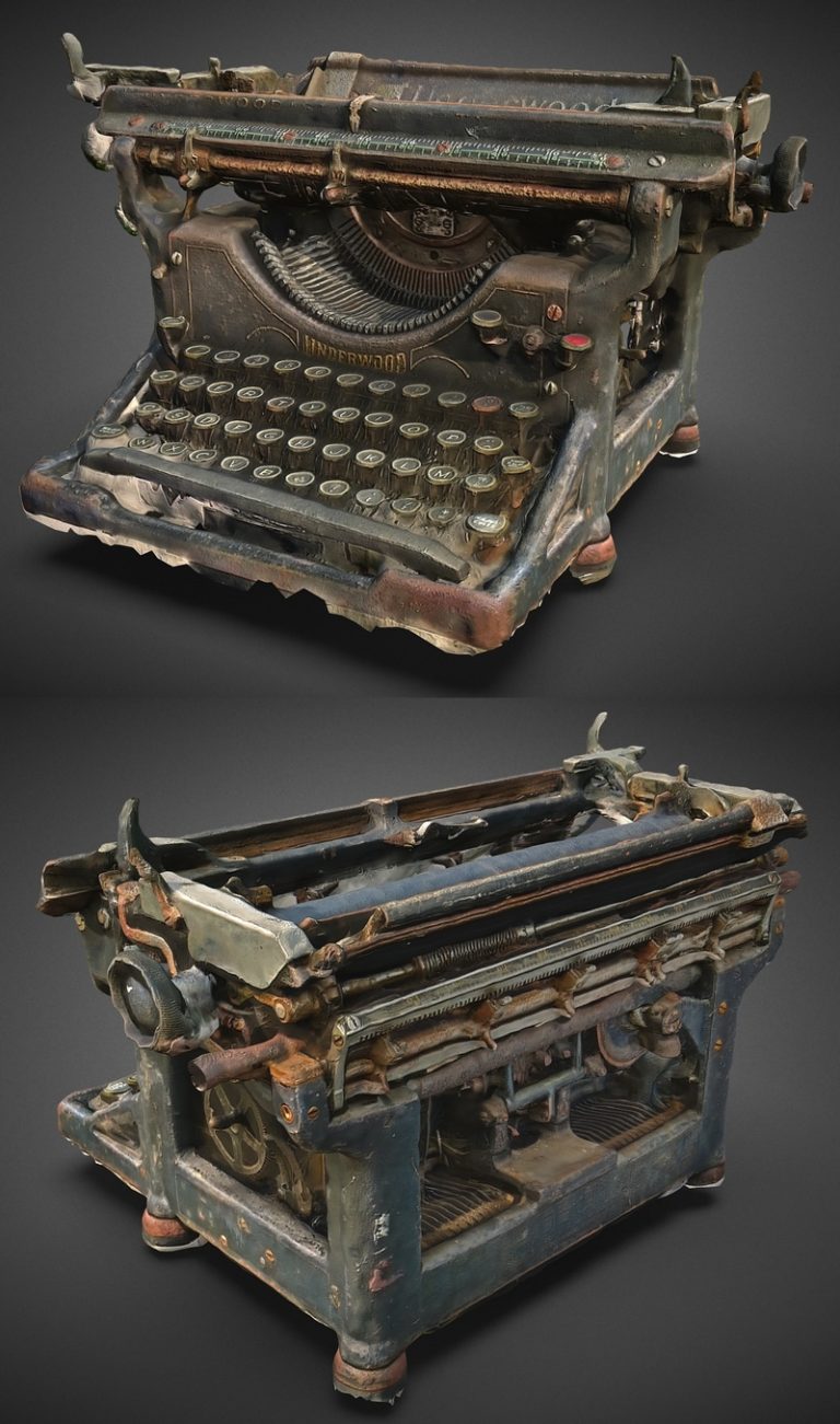 Desire FX 3d models | Underwood Old Typewriter – 3D Model