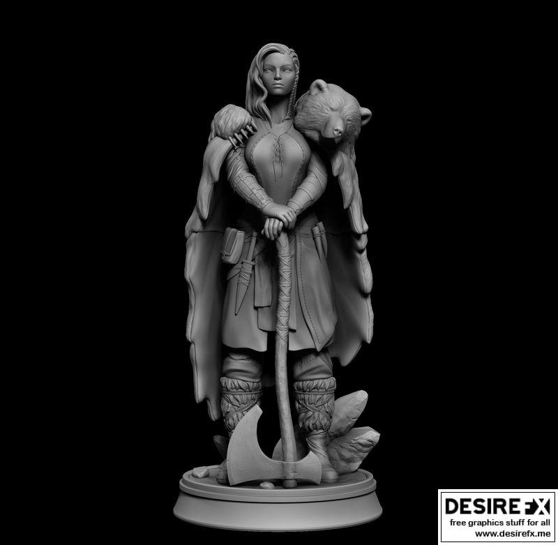 Desire FX 3d models | Nordic Female Warrior 3D print model