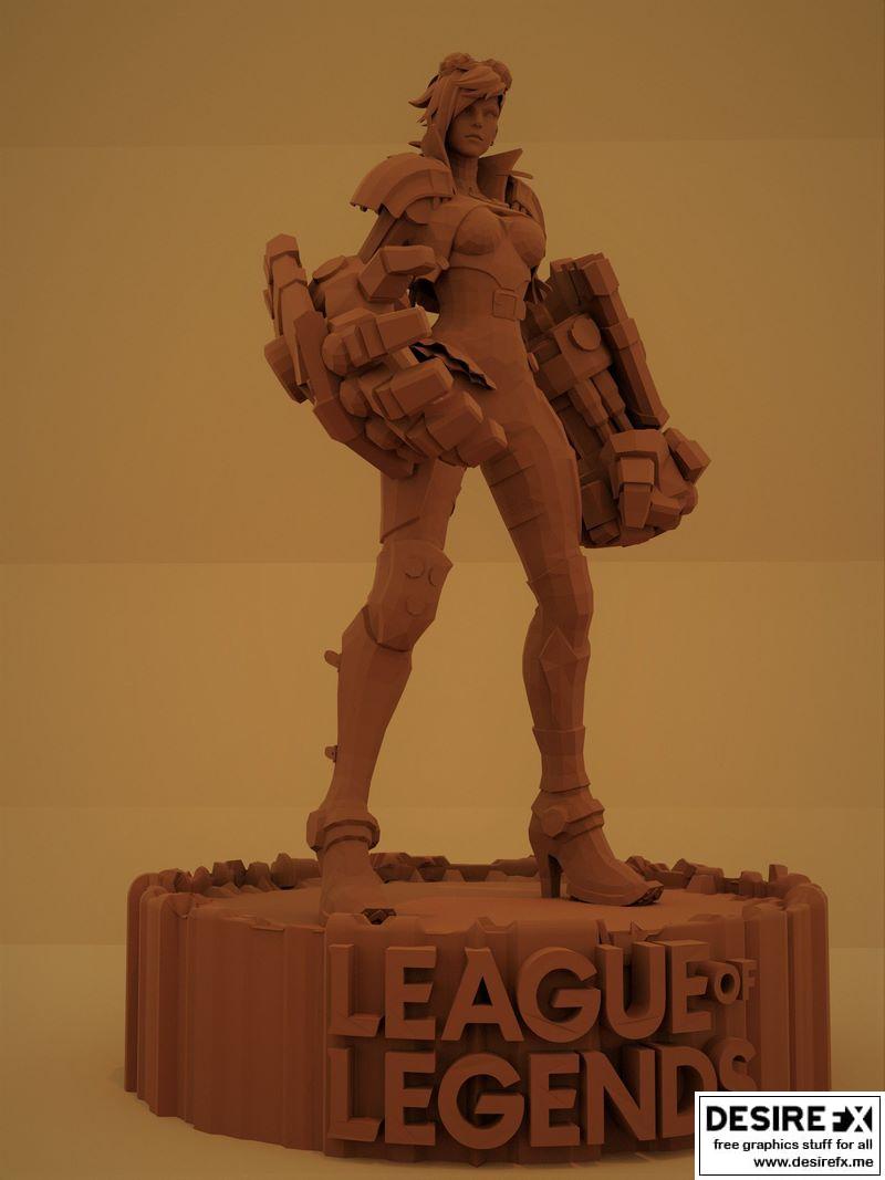 Desire FX 3d models | VI WITH STAND AND LOL LOGO 3D print model