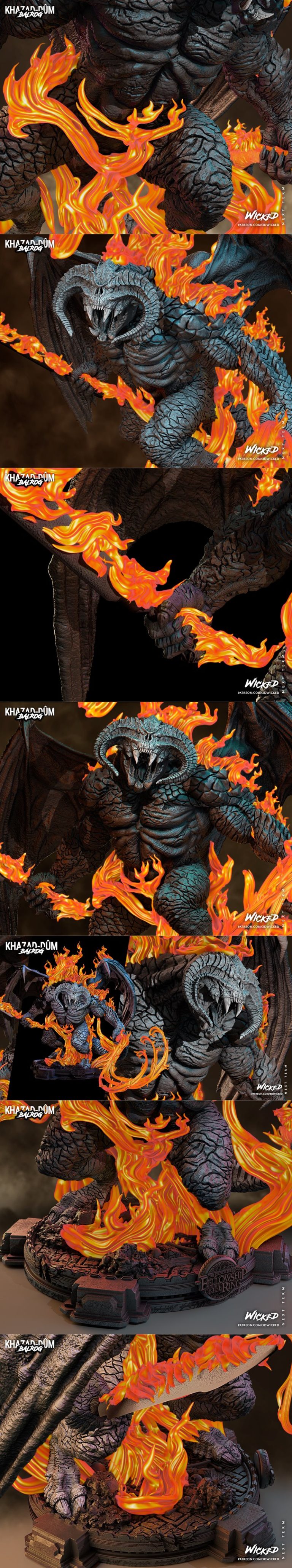 Desire FX 3d models | WICKED – Barlog Sculpture – 3D Print Model STL
