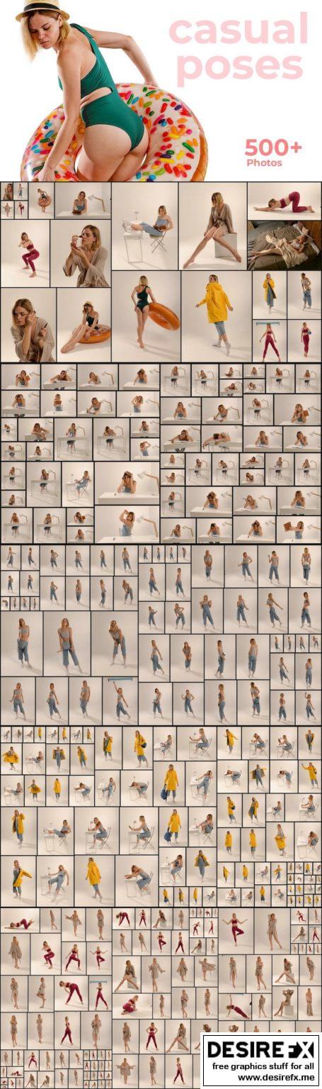 Desire FX 3d models | 500+ Casual Women Pose References for Artists 2