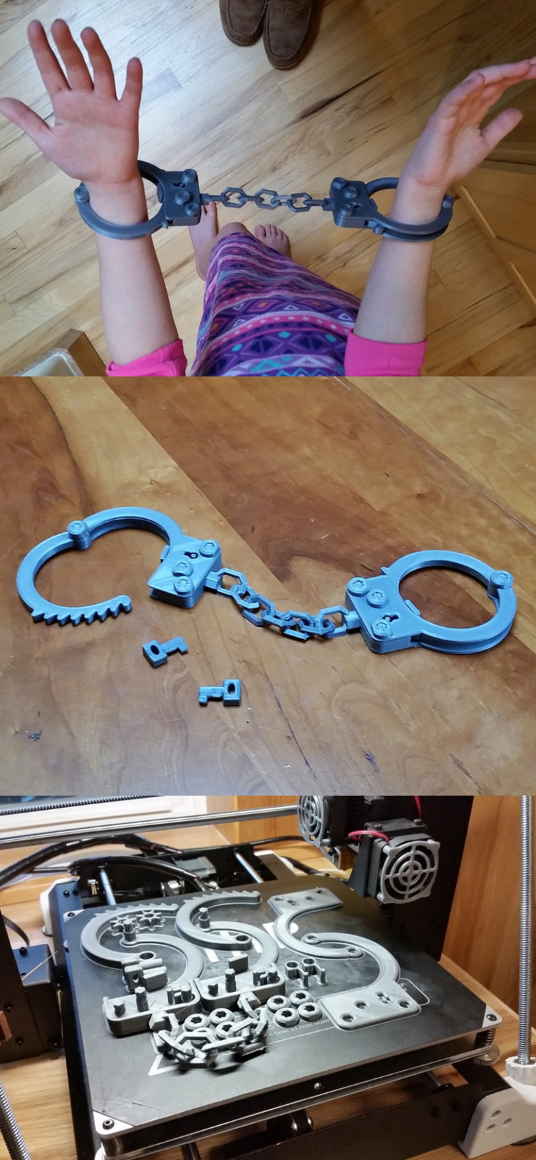 Desire FX 3d models | Handcuffs Complete Single Bed – 3D Print Model STL