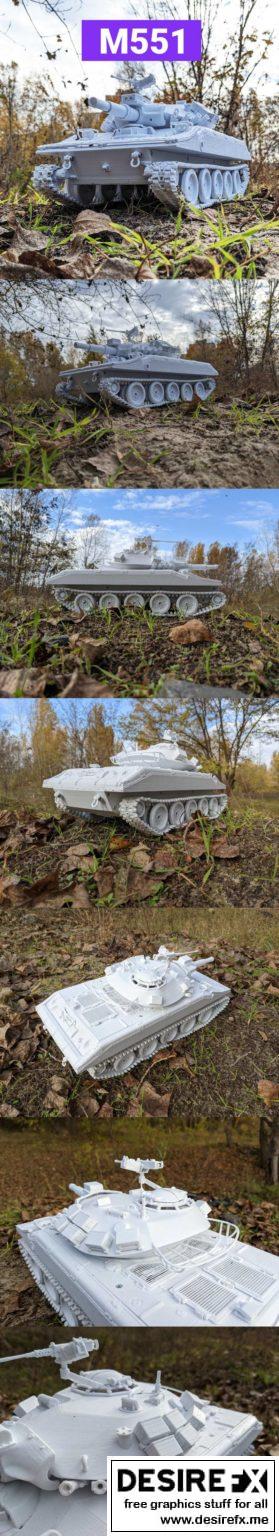 Desire FX 3d models | M551 Sheridan – 3D Print Model STL