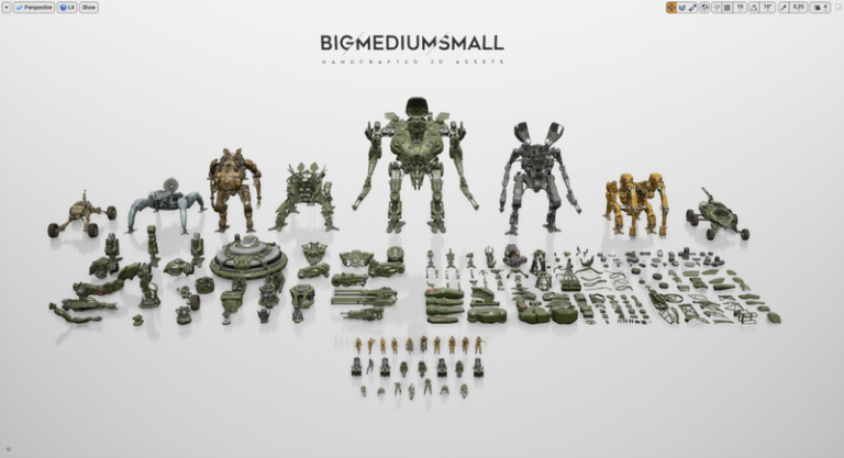 Desire FX 3d models | Mech Squad Collection – BigMediumSmall
