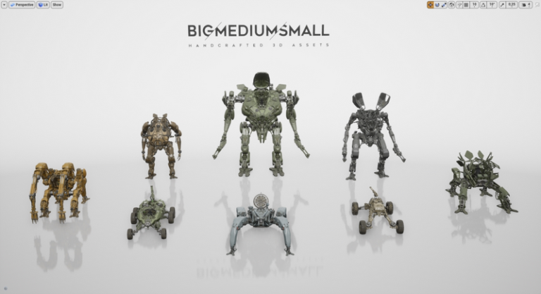 Desire FX 3d models | Mech Squad Collection – BigMediumSmall