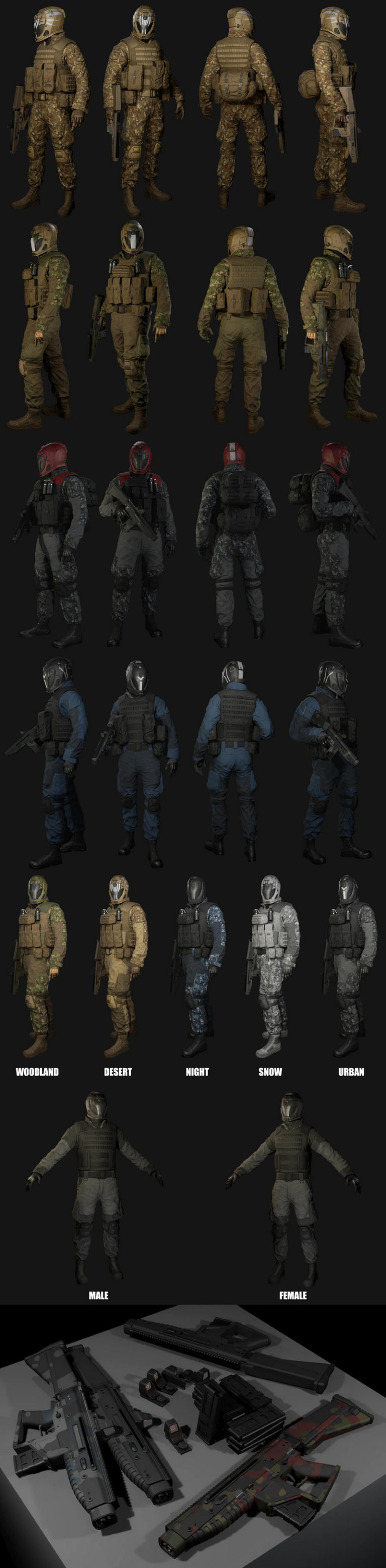 Desire FX 3d models | Sci-Fi Assault Trooper