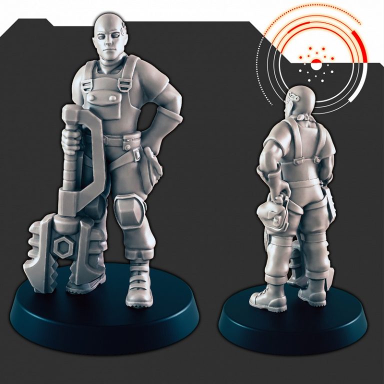 Desire FX 3d models | Sci-Fi Dock Worker 2 – 3D Print Model STL