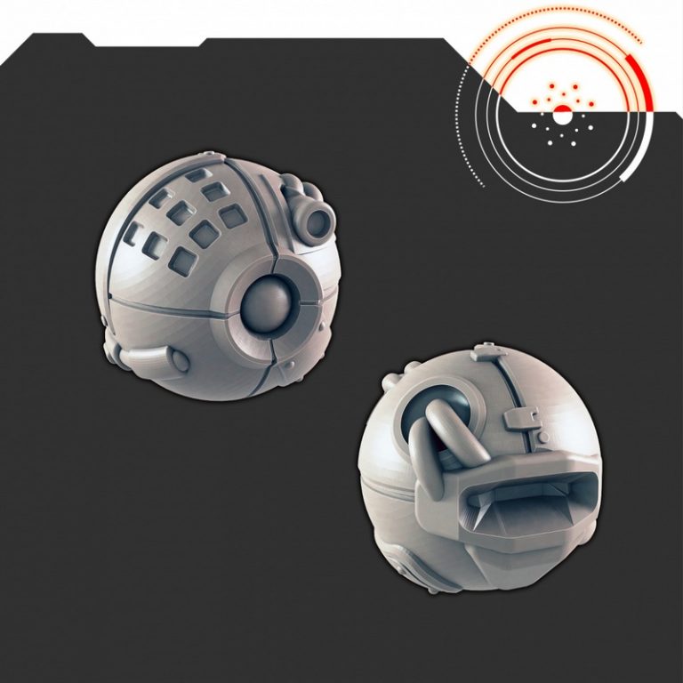 Desire FX 3d models | Sci-Fi Sentry Drone – 3D Print Model STL