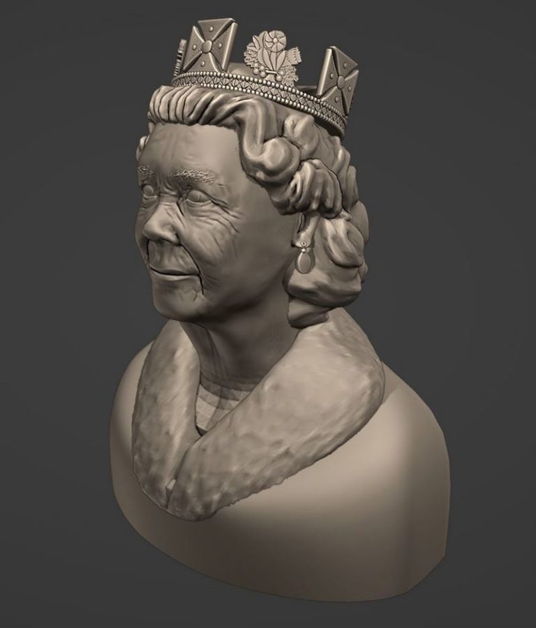 Desire FX 3d models | Queen Elizabeth Bust 3D print model