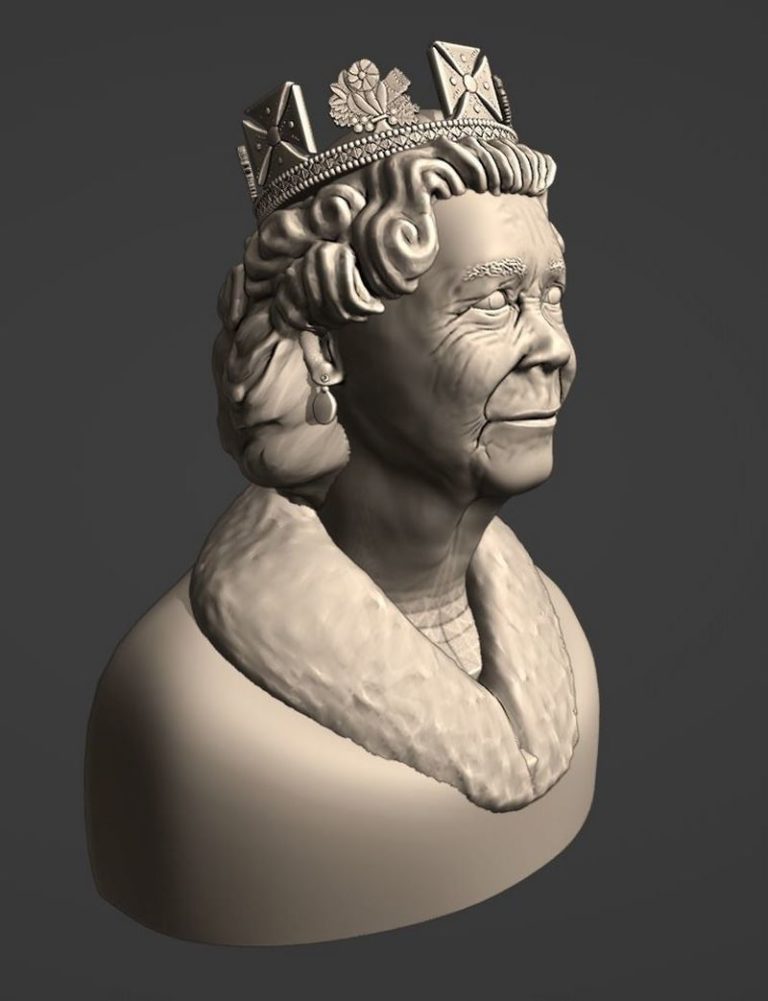 Desire FX 3d models | Queen Elizabeth Bust 3D print model