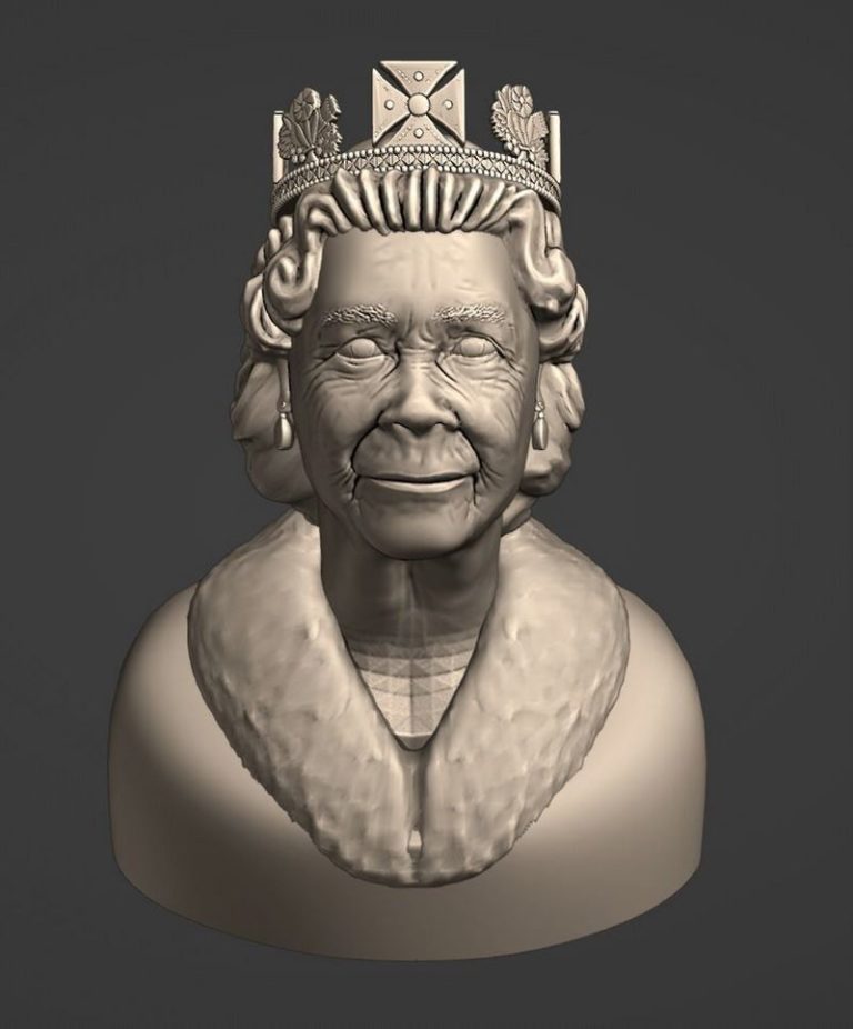 Desire FX 3d models | Queen Elizabeth Bust 3D print model