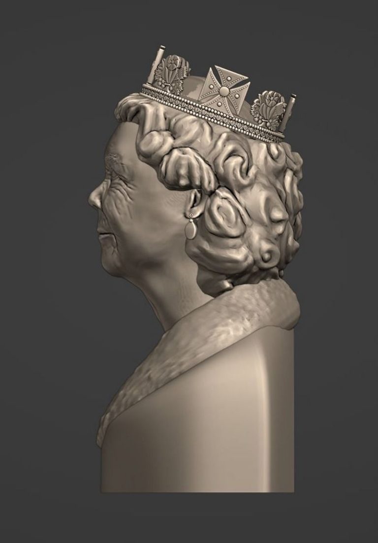 Desire FX 3d models | Queen Elizabeth Bust 3D print model