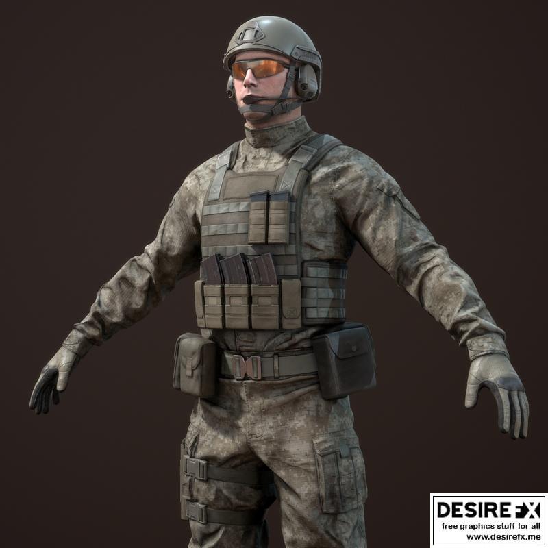 Desire FX 3d models | Modern soldier
