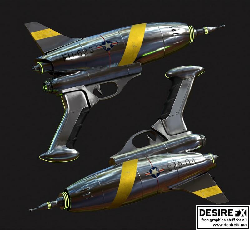 Desire FX 3d models | Retro Futuristic Ray Gun