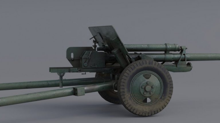 Desire FX 3d models | ZIS-2 Soviet anti-tank cannon 1942