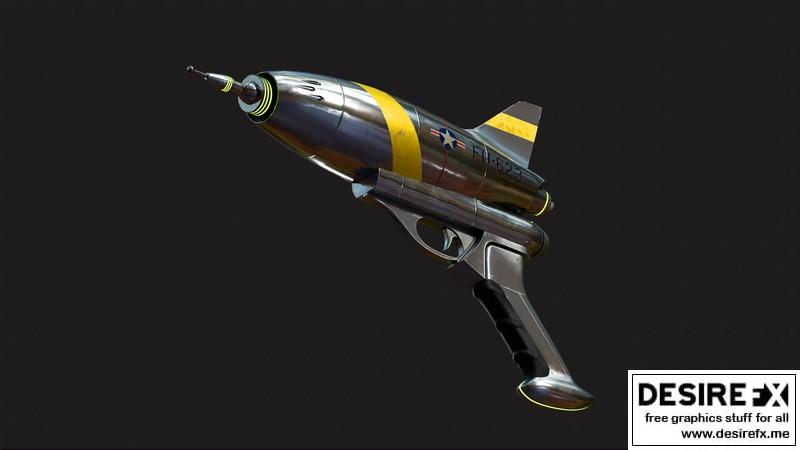Desire FX 3d models | Retro Futuristic Ray Gun