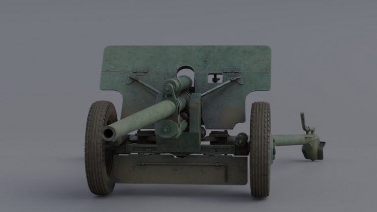 Desire FX 3d models | ZIS-2 Soviet anti-tank cannon 1942