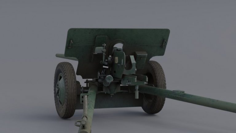 Desire FX 3d models | ZIS-2 Soviet anti-tank cannon 1942