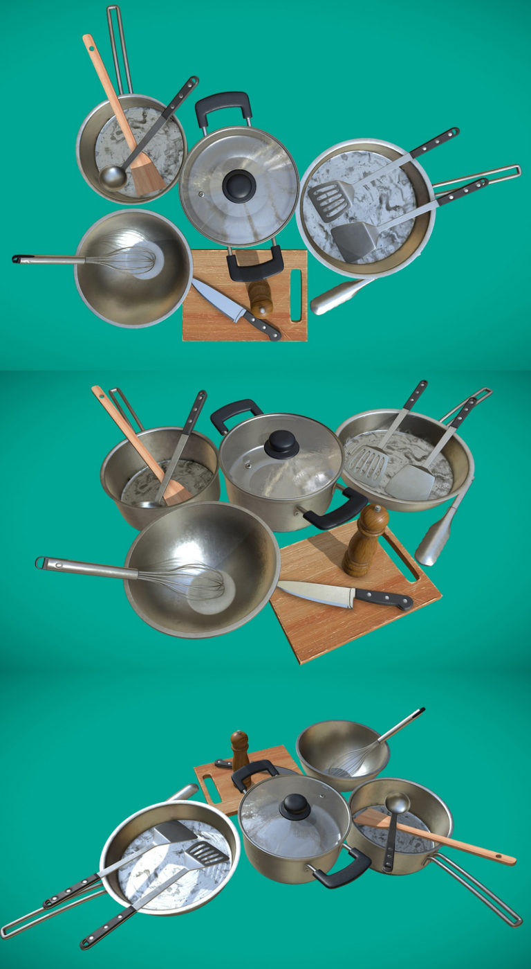 Desire FX 3d models | A Set of Cooking Utensils – 3D Model