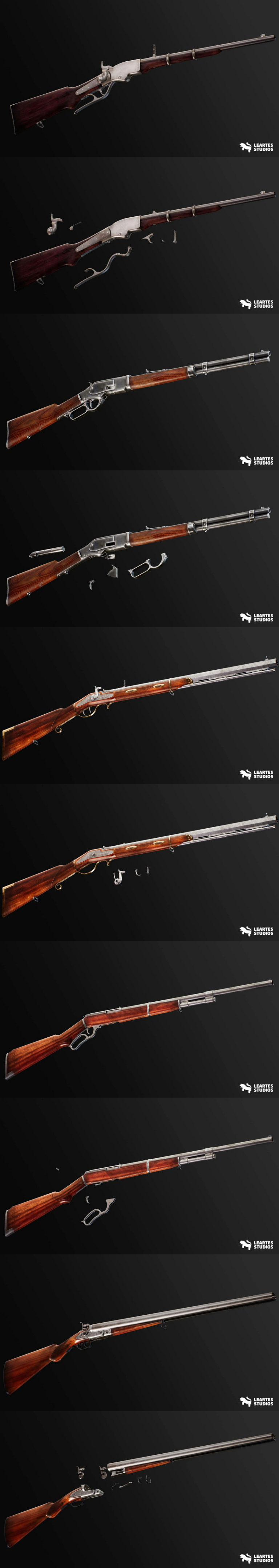 Desire FX 3d models | FPS 4K Western Guns – VOL. 2