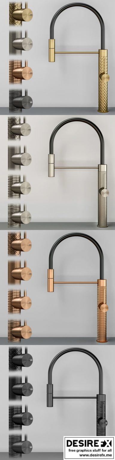 Desire FX 3d models | Gessi 316 Collection Kitchen Faucet Set – 3D Model