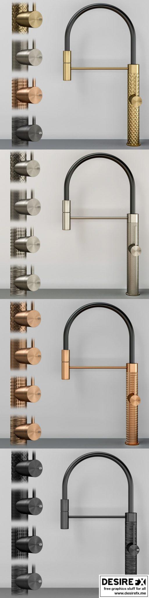 Desire FX 3d models | Gessi 316 Collection Kitchen Faucet Set – 3D Model
