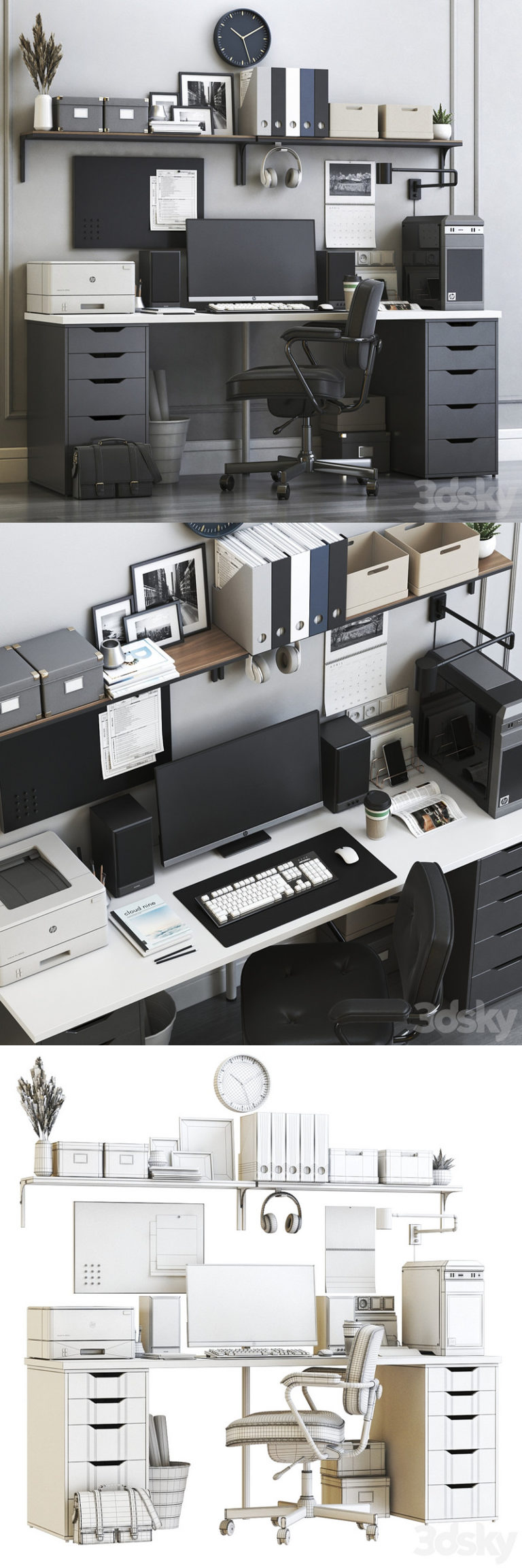 Desire FX 3d models | IKEA Office Workplace 5 – 3D Model