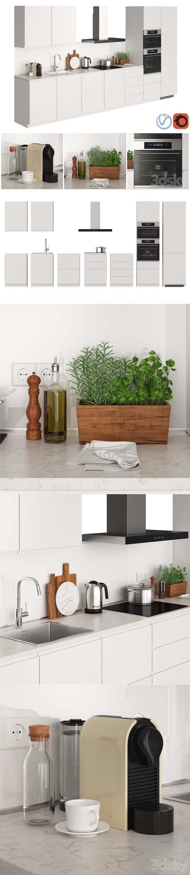 Desire FX 3d models | Ikea Metod Voxtorp Glossy White – 3D Model