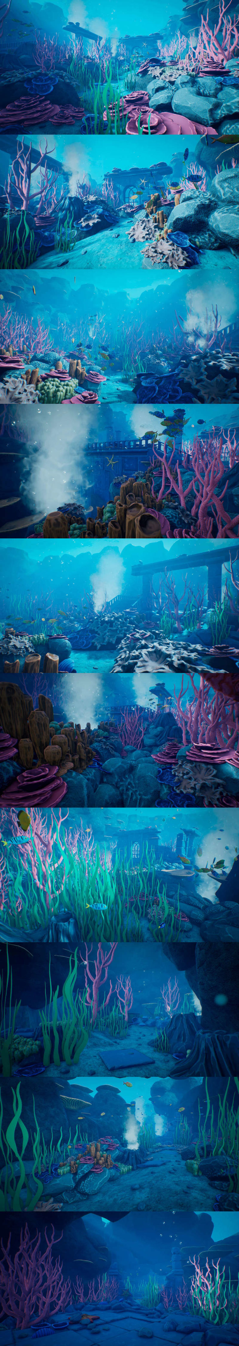 Desire FX 3d models | Modular Stylized Underwater World