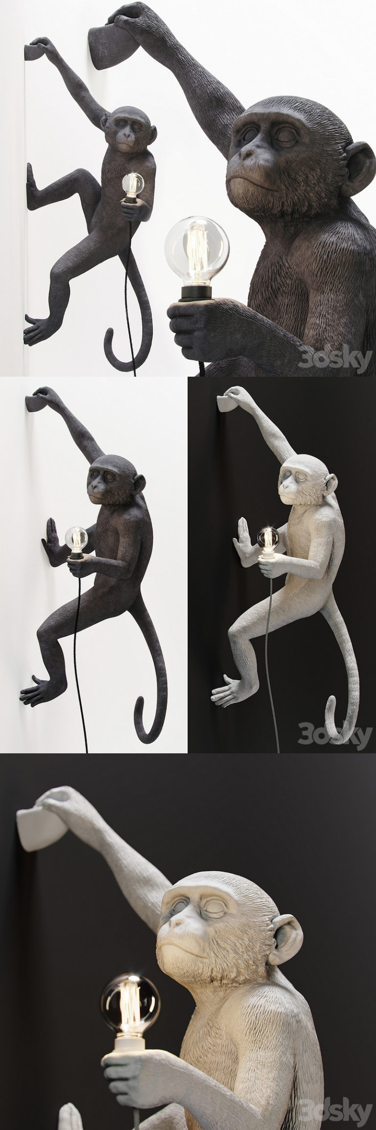 Desire FX 3d models | The Monkey Lamp Hanging Version Right – 3D Model