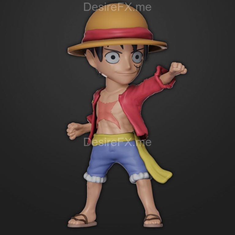 Desire FX 3d models | Monkey D. Luffy Bobblehead – 3D Print Model STL