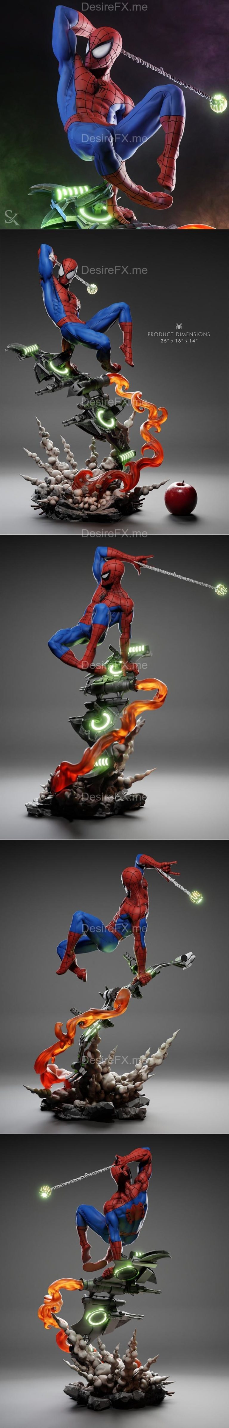 Desire FX 3d models | Ca 3d Studios – Spiderman Statue – 3D Print Model STL