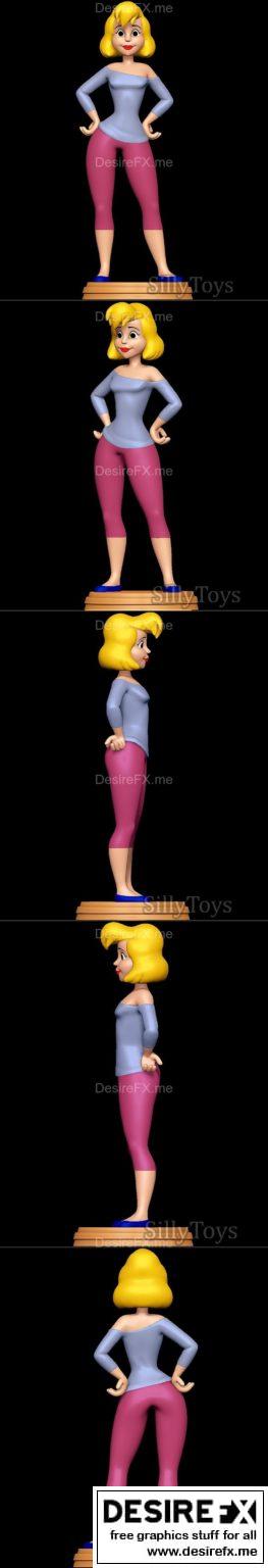 Desire FX 3d models | Katie Ka-Boom – Animaniacs – 3D Print Model STL