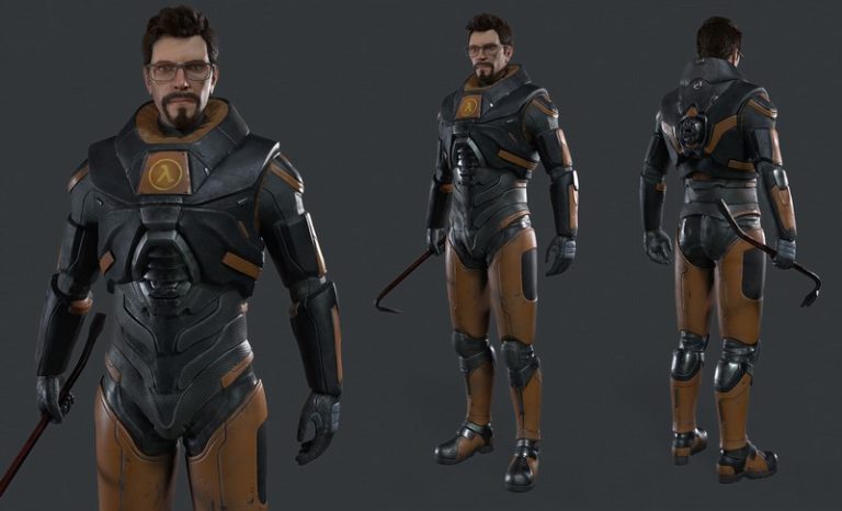 Desire FX 3d models | Gordon Freeman – Half Life 3D Character Fan art