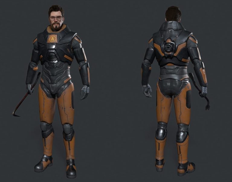 Desire FX 3d models | Gordon Freeman – Half Life 3D Character Fan art