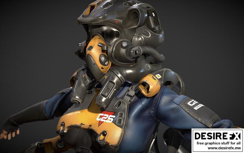 Desire FX 3d models | Mira SciFi Character