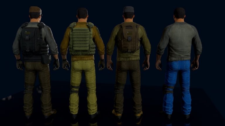 Desire FX 3d models | A Game-Ready lowpoly character with PBR textures ...