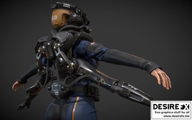 Desire FX 3d models | Mira SciFi Character