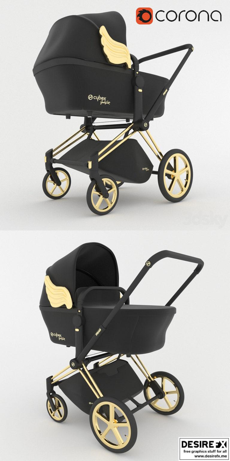 Desire FX 3d models | Baby Carriage Cybex Priam by Jeremy Scott – 3D Model