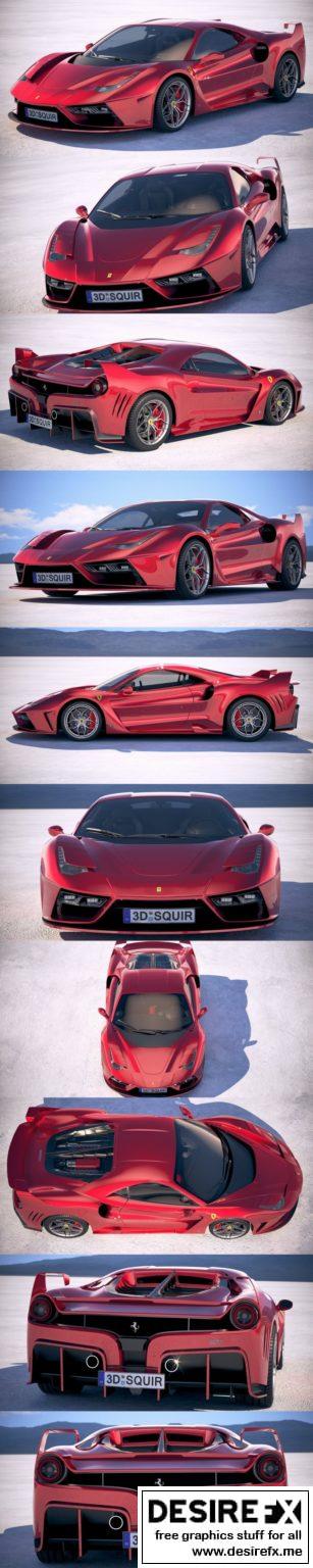 Desire FX 3d models | Ferrari 7X Design GTO Vision
