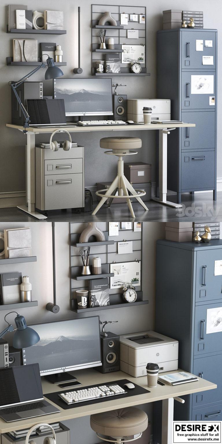 Desire FX 3d models | IKEA Office Workplace 114 – 3D Model