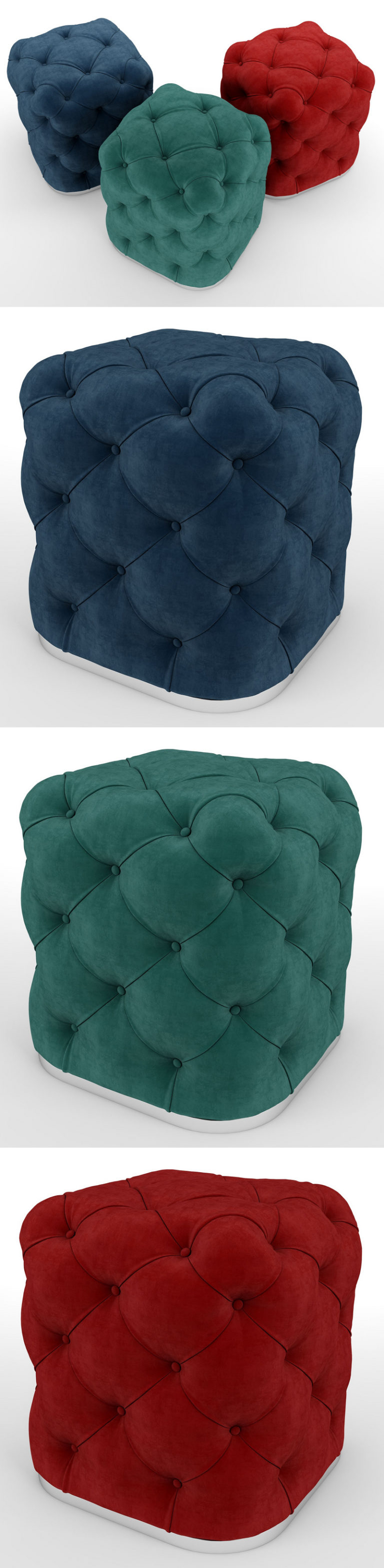 Desire FX 3d models | Pouf Classic Chesterfield – 3D Model