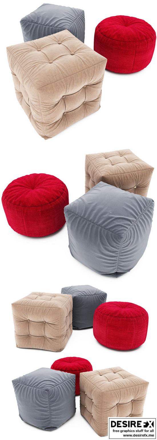 Desire FX 3d models | Pouf Collection 09 – 3D Model