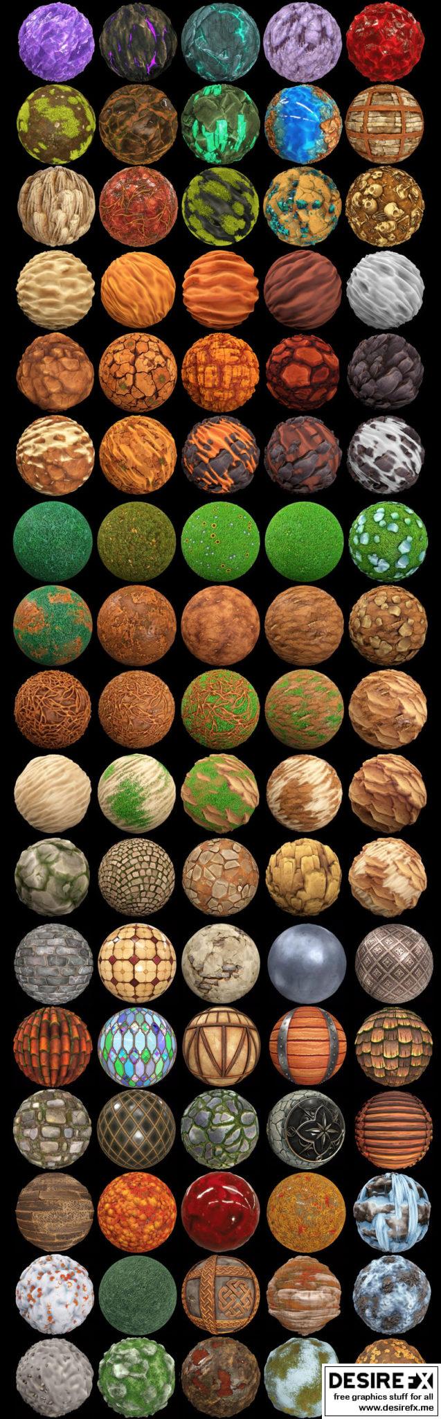 Desire FX 3d models | Stylized Cave Textures + Stylized Desert Textures ...