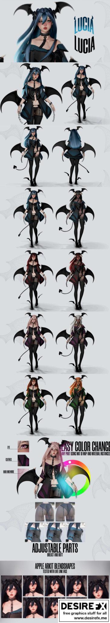 Desire FX 3d models | Succubus Lucia